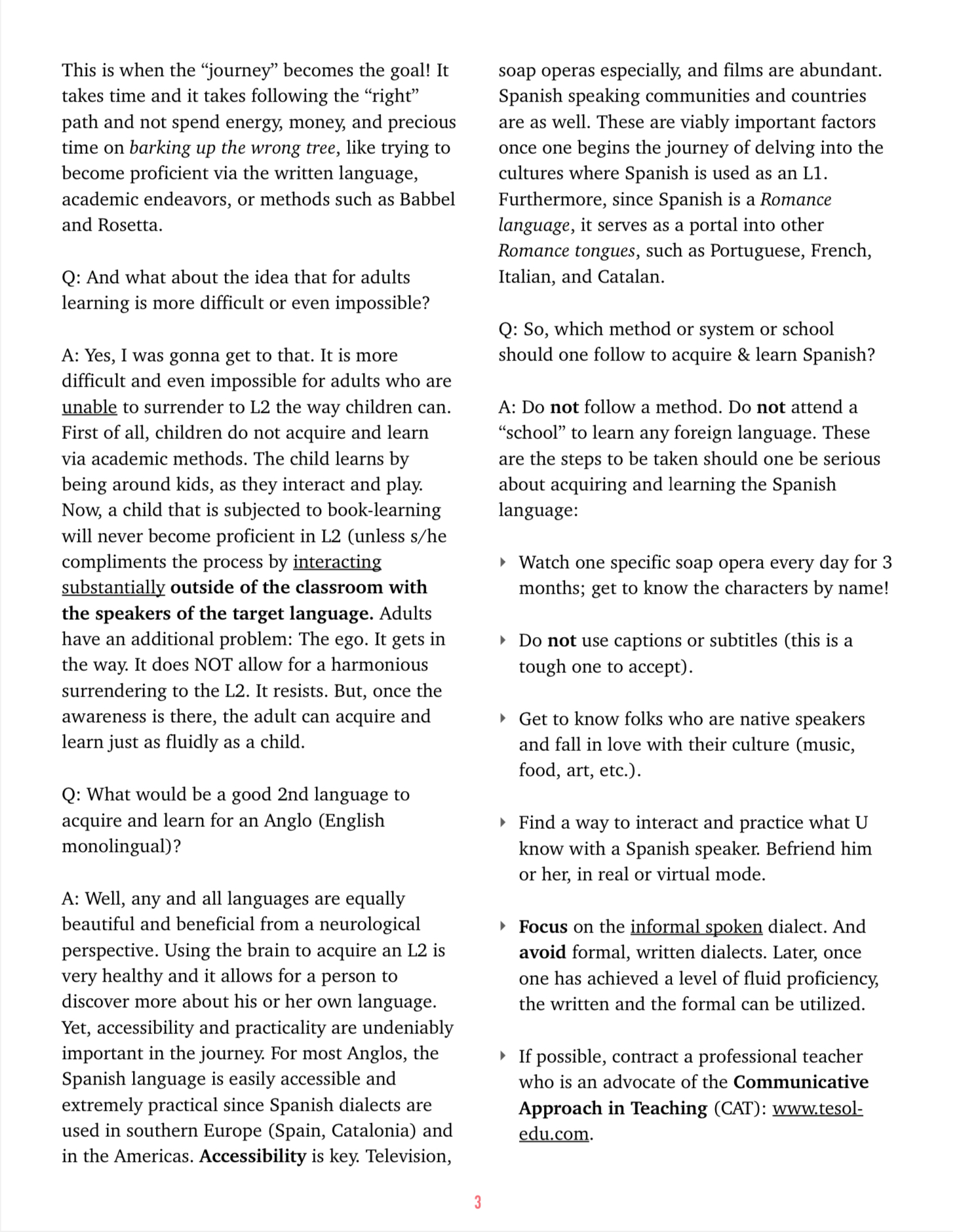 Sound Reasons for Becoming a Balanced Bilingual - Tesol-Edu Services
